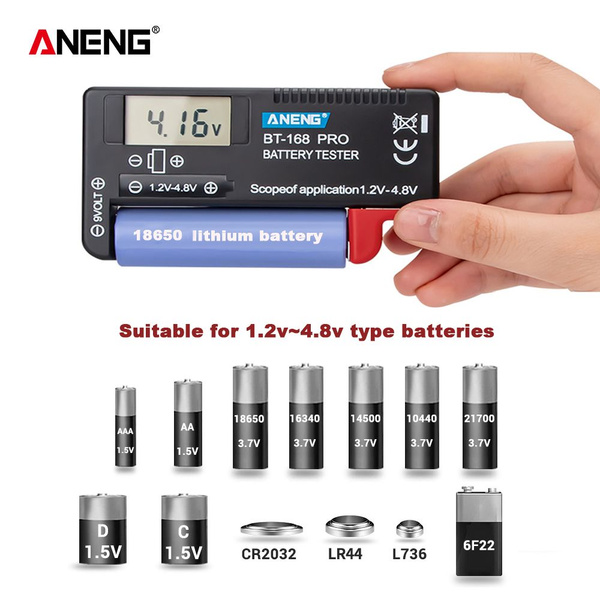 ANENG BT-168 PRO Цифровой тестер/емкости литиевой батареи 18650 ...
