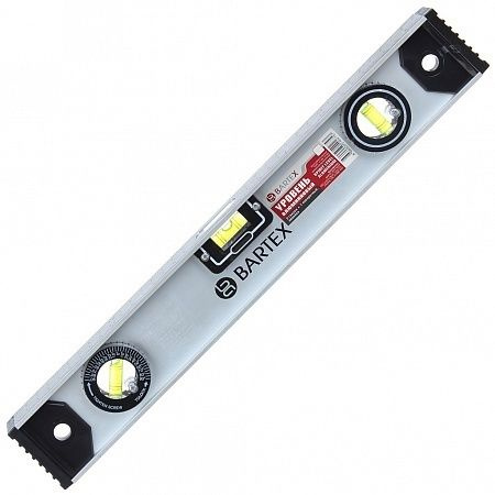 Уровень строительный рельс Bartex 40 см, глазков: 3 - купить по низкой цене в интернет-магазине ...