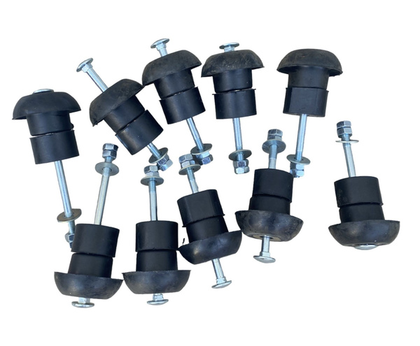 Подушки кузова УАЗ 452, 2206 Евро 4 нового образца (к-т 10 шт.,болты, шайбы, гайки) (Ульяновск ...