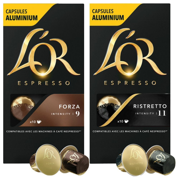 Кофе в алюминиевых капсулах L'OR Espresso Forza + Кофе в алюминиевых ...