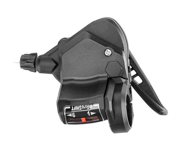 Шифтер Microshift TS38-6L правый 6 скоростной RHR. Велошифтер с тросом ...