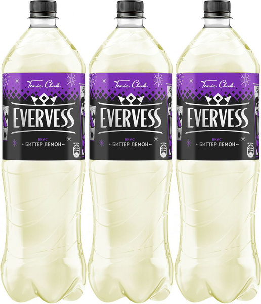 Газированный напиток Evervess Биттер лемон сильногазированный 1,5 л ...