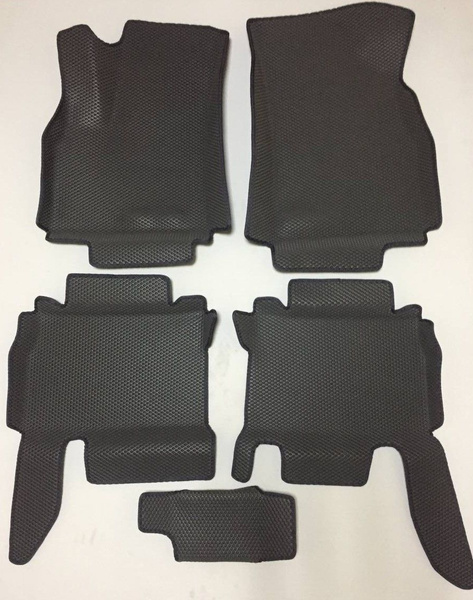 Коврики в салон автомобиля EvaTeka CHERY TIGGO 8 PRO MAX БОРТ РОМБ, цвет коричневый, черный ...