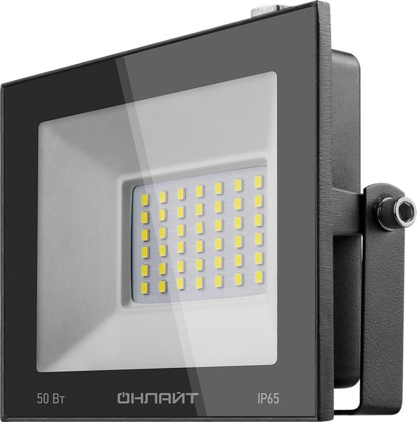 Прожектор ОНЛАЙТ, светодиодный 71 659 OFL-50-4K-BL-IP65-LED 50Вт 4000К ...