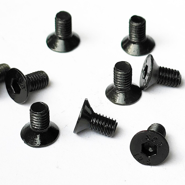 Винт M3 x , головка: Потайная, 10 шт - купить по выгодной цене в интернет-магазине OZON (1240038700)