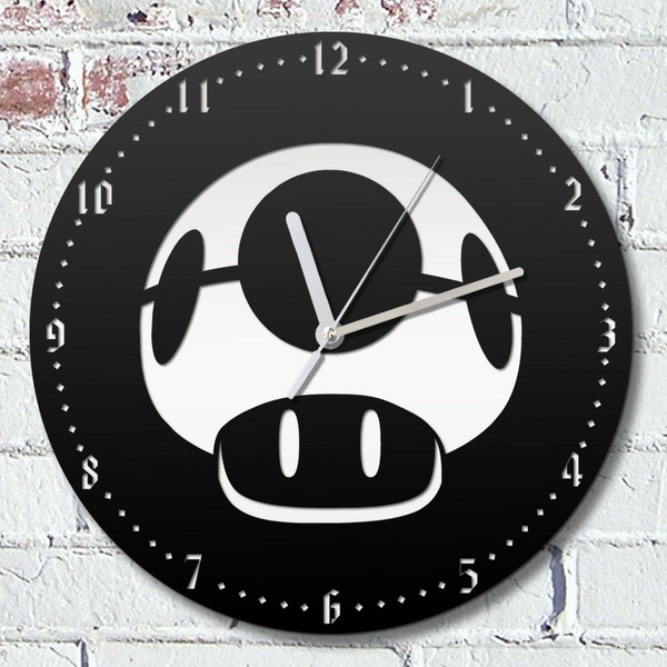 Настенные деревянные бесшумные часы игры Super Mario Bros (Марио ...