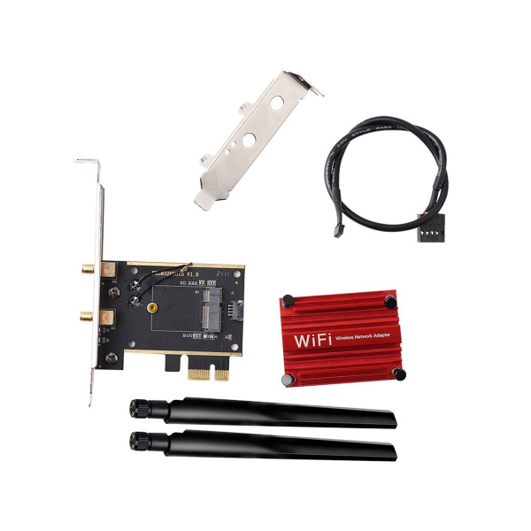 Конвертер адаптера Wi-Fi M.2 в PCIE NGFF с 2X na - купить с доставкой ...