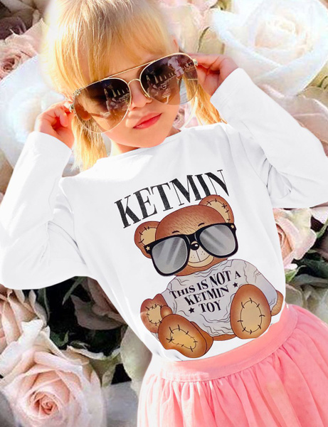 Лонгслив Девочки KETMIN белый, размер 134, 140 Кулирная гладь, Пенье ...