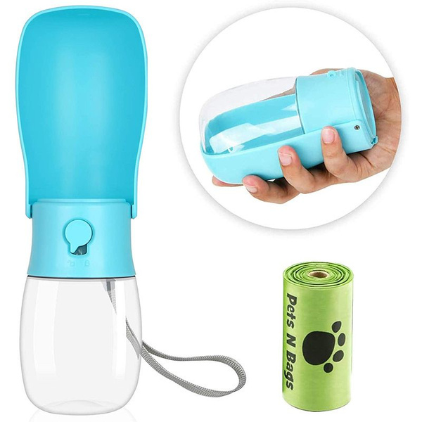 Спортивная бутылка, 宠物用品折叠饮水杯宠物便携550ml折叠水杯垃圾袋套装 прозрачный - купить с доставкой по выгодным ...