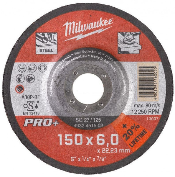 Диск шлифовальный Milwaukee 150 - купить по низким ценам в интернет-магазине OZON (989694551)