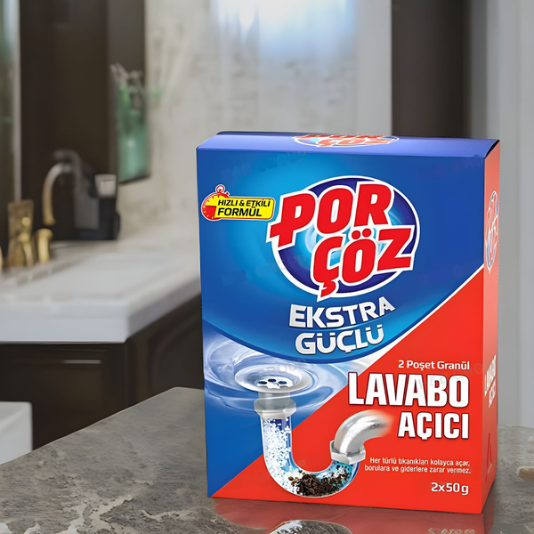 PORCOZ Гранулы для прочистки сливных труб от засоров 2*50 гр / Порчёз Турция - купить с ...