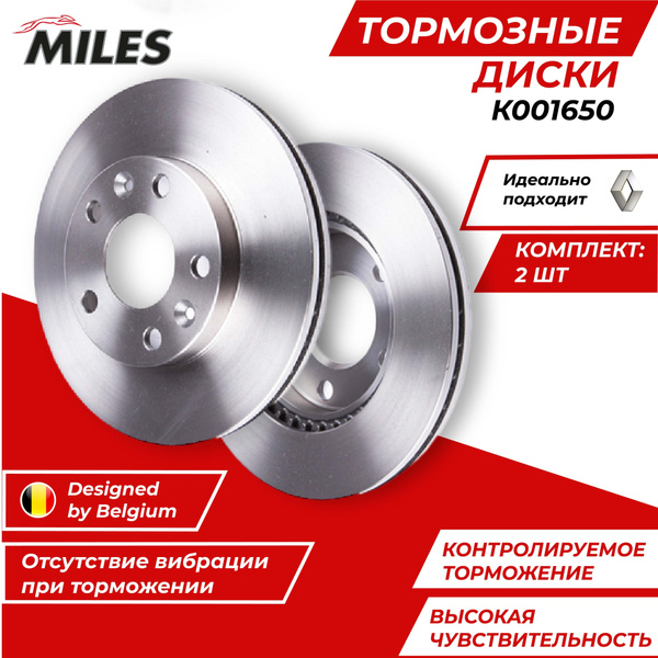 Диски тормозные Рено Дастер Комплект 2 шт. Передние Renault Duster ...