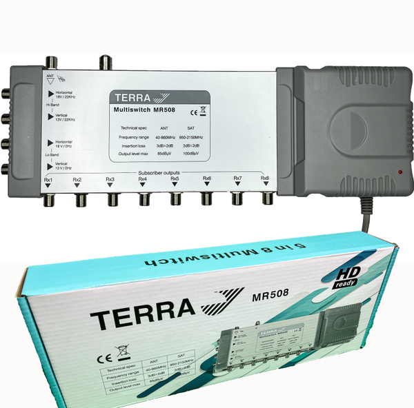 Мультисвитч TERRA MR508 (SE), 5 входов - 8 выходов, (Special Edition ...