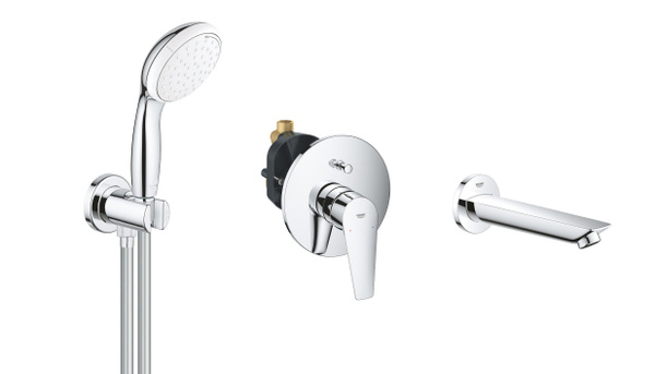 Смеситель GROHE BauEdge Professional 250 New_С изливом_ABS пластик ...