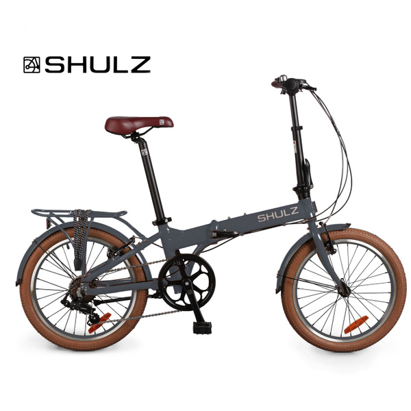 Складной велосипед Shulz Easy тёмно-серый купить на OZON по низкой цене (623986060)