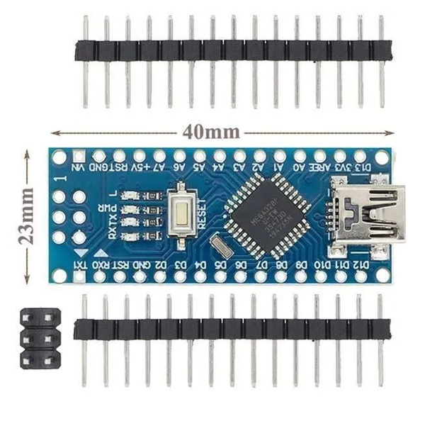 Arduino Nano V 3.0 mini USB ATMEGA328P CH340 не запаяна гребенка ...