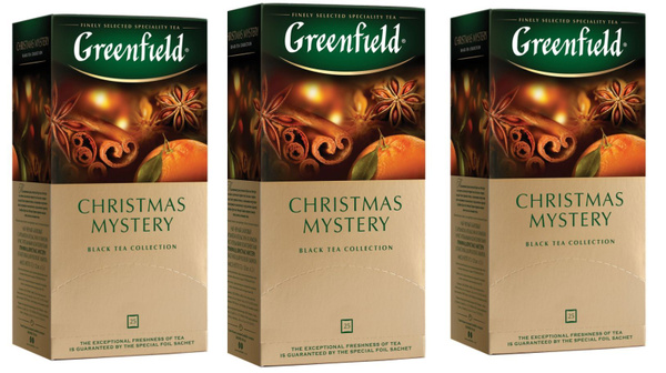 Чай Greenfield (Гринфилд)''Christmas Mystery'' 25 пак.- 3уп - купить с ...