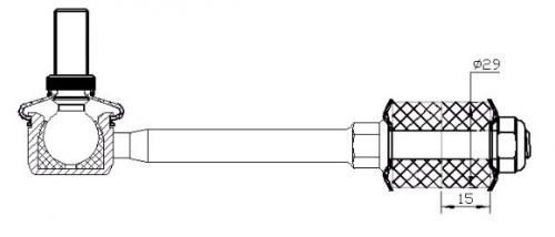 Линк наборный (комплект) fr toyota hiace/regiusace/nissan Sat ST-54618 ...