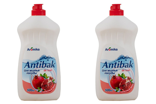 Aromika Средство для мытья посуды Antibak De Luxe, Гранатовый фреш, 500 ...