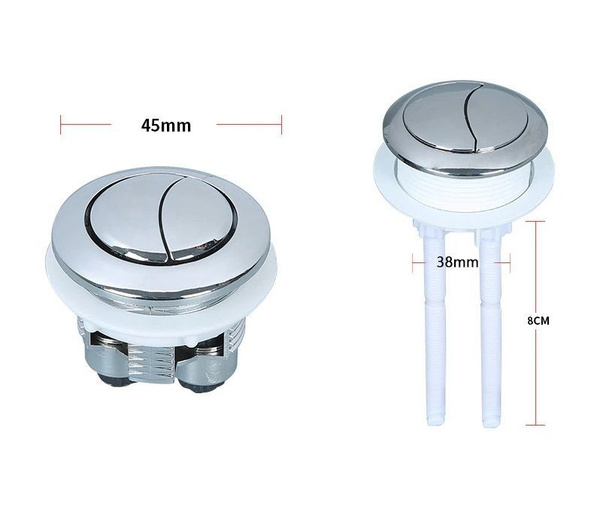 Кнопка слива для бачка унитаза двойная, с двумя режимами, 38 мм ...