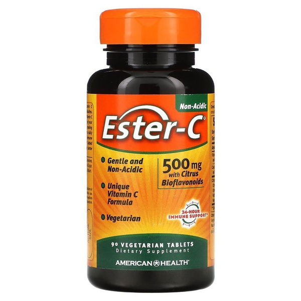 Ester-C American Health, витамин С, аскорбат кальция, 500 мг, с ...