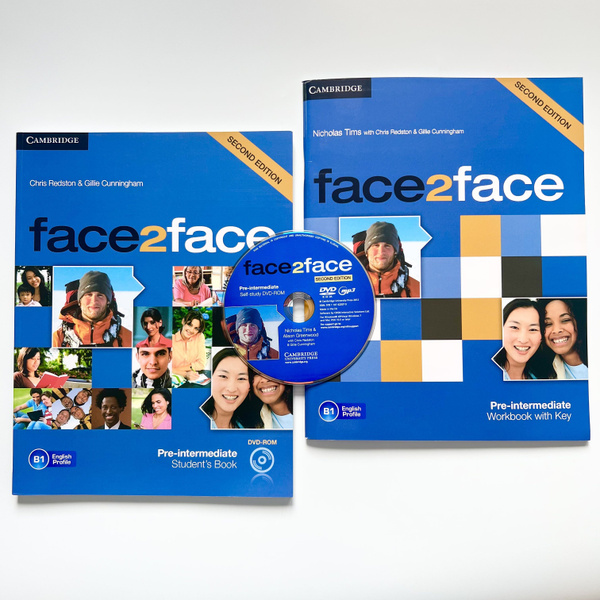 Face2face pre intermediate. Student's Book and Workbook (учебник + рабочая тетрадь)+CD диск ...