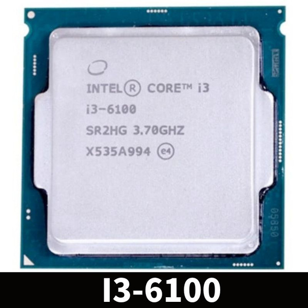 Процессор Intel Core i3 6-го поколения, OEM (без кулера), 2 яд., 3.7 ...