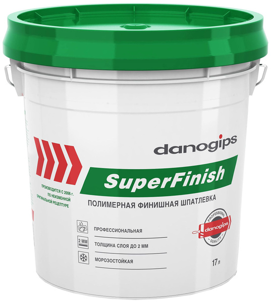 Шпаклевка финишная полимерная DANOGIPS SuperFinish белая 28 кг купить на OZON по низкой цене ...
