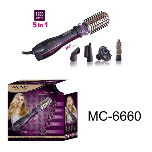 Фен-щетка для волос MAC styler MAC-6660, черный - купить по выгодным ценам в интернет-магазине ...