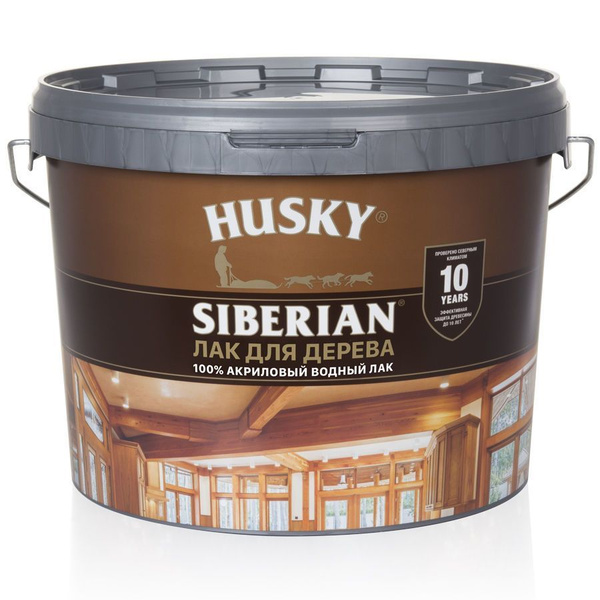 Лак строительный HUSKY DEKART, основа Акриловая, работы Внутренние ...