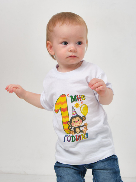 Футболка Markusha, размер 80, цвет белый, хлопок 100% - купить по ...