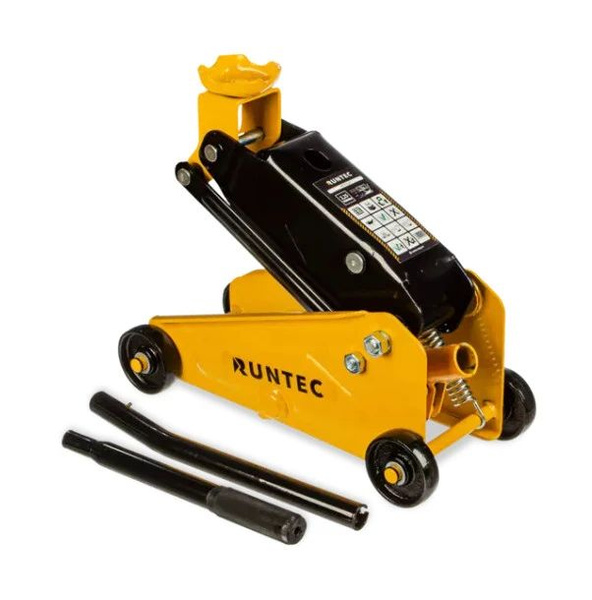 Runtec(Рантек) Домкрат подкатной компактный, 2,25 т, 145-385 мм, в ...