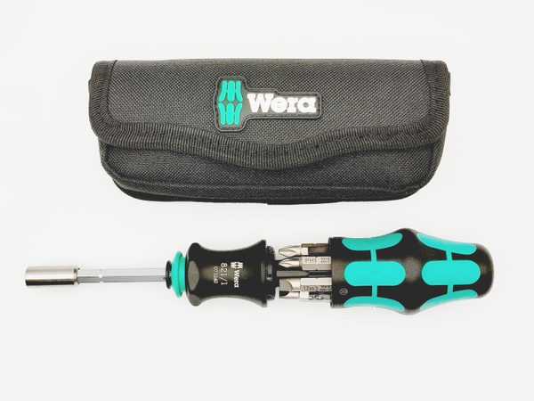 Отвёртка с 6-ю сменными битами в корпусе WERA Kraftform Kompakt 28 с сумкой (WE-134491) - купить ...