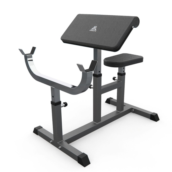 Скамья Скотта DFC Homegym UB009G стойка под штангу, силовой тренажер ...