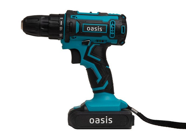 Дрель-шуруповерт Oasis аккумуляторный ASB-18S, синхронный 18В, 2 li-ion аккумулятора 2 Ah, 1350 ...