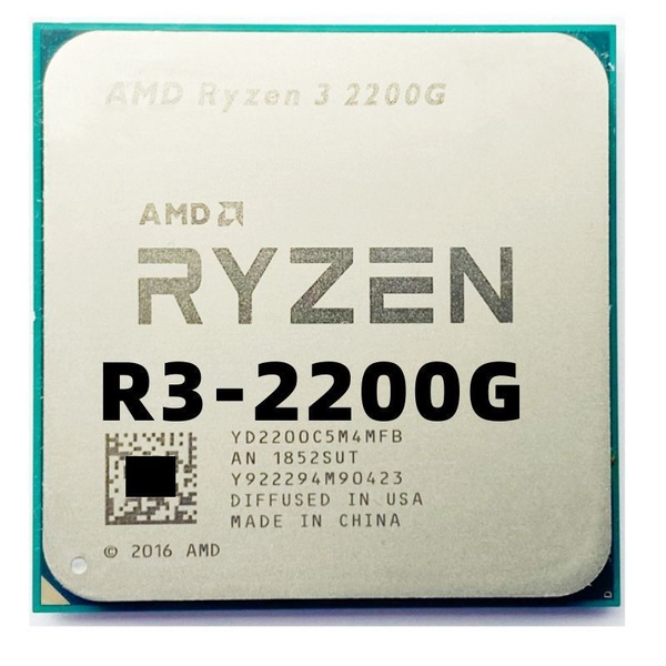 Процессор AMD Ryzen 3, OEM (без кулера), 4 яд., 3.5 ГГц AMD R3 2200G ...