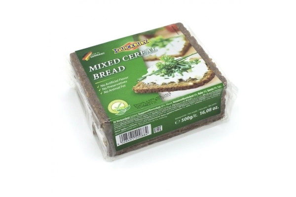 Хлеб Quickbury Mixed cereal bread, из муки грубого помола ...