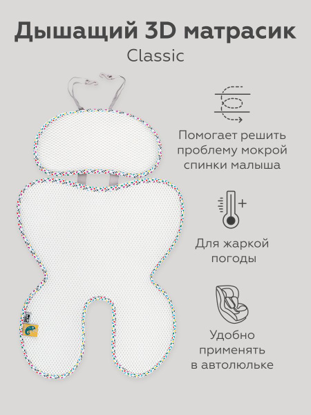 Дышащий 3D матрасик Leokid Classic - купить с доставкой по выгодным ценам в интернет-магазине ...