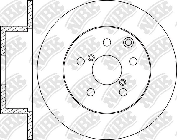 NiBK Диск тормозной для SUBARU FORESTER/IMPREZA/XV 1.6/2.0 12- задний купить c доставкой на OZON ...