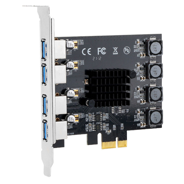 4 порта USB 3.0 PCI для Express Card 3 адаптера расширения PCI-E Карты ...