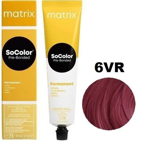 Matrix крем краска для волос 6VR темный блондин перламутрово-красный ...