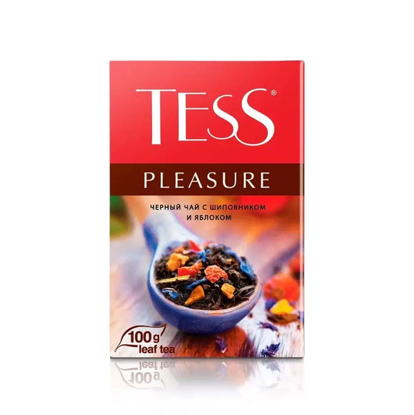 Чай TESS Pleasure черный с добавками, 100 пак - купить с доставкой по ...