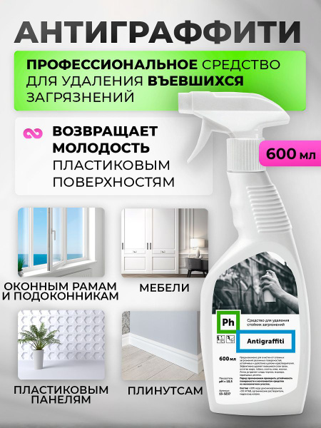 АНТИГРАФФИТИ для удаления маркера, граффити, сажи и копоти, очистки ...