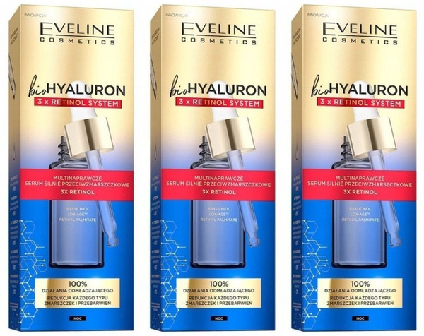 Eveline Cosmetics Мультирегенерирующая сыворотка bioHyaluron 3 x ...