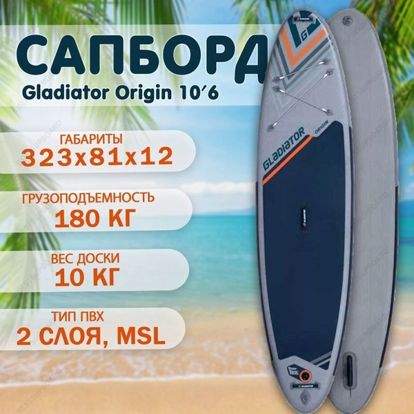 Gladiator SUP-доска81 см купить на OZON по низкой цене (1230302085)