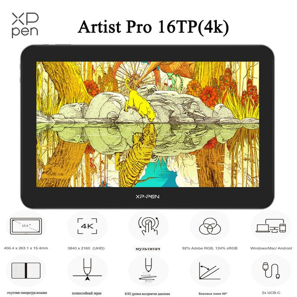 Графический планшет XPPen, A4, Mac OS, Android, 8192 уровня, черный купить по низкой цене с ...