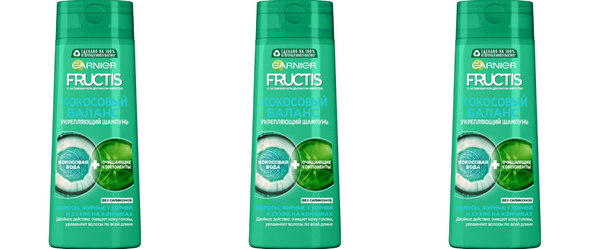 Garnier Fructis Шампунь Кокосовый баланс, 250 мл, 3 шт - купить с ...