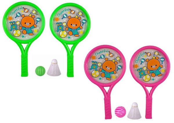 Ракетки "Цирк" с воланом и мячиком, 2 цвета, в пакете - купить с ...