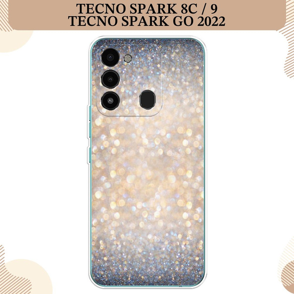 Силиконовый чехол на Tecno Spark Go 2022 8С 9 Текно Спарк Гоу 2022 8С 9 Мерцание рисунок