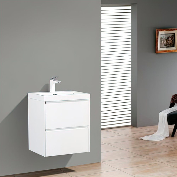 Тумба с раковиной BelBagno Pietra Mini 50 подвесная, 50 см, с ящиками ...